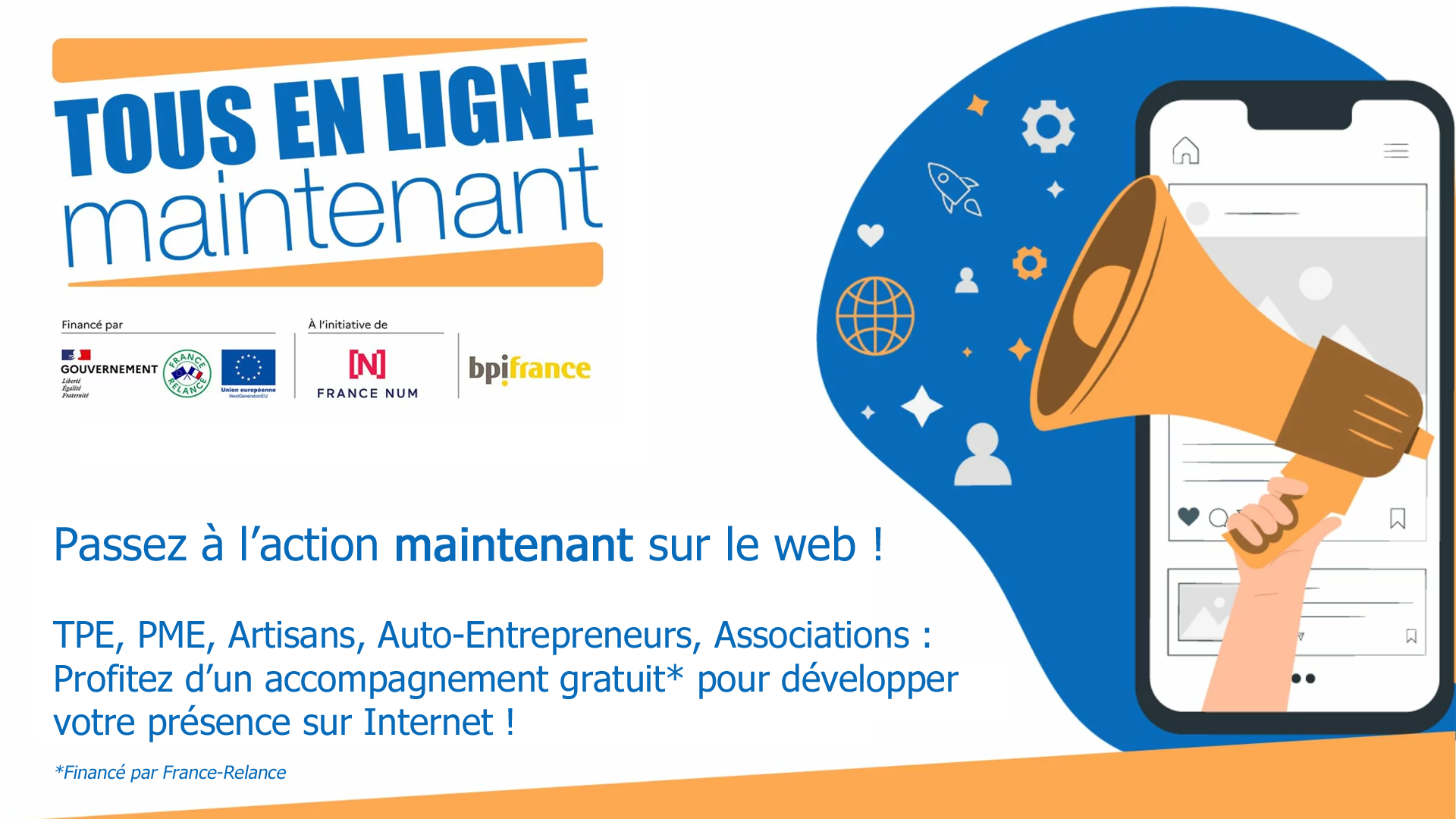 TPE, PME et Associations : bénéficiez d'un coaching web préfinancé avec Tous En Ligne Maintenant ...